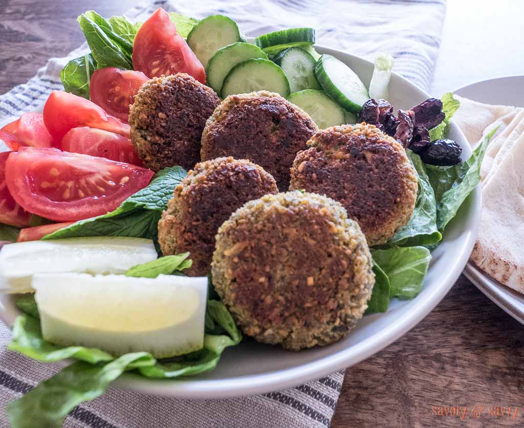 Baked Falafel with Lemon Tahini Sauce Recipe - Savory and Savvy